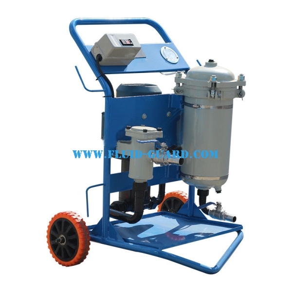 Movable oil filter cart mobile hydraulic oil filter equipment-Fluidguard
